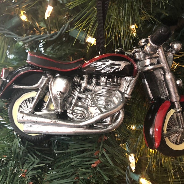 Motorcycle Ornament - Etsy