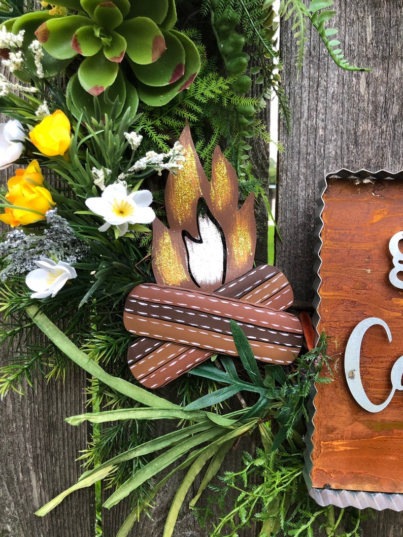 GONE CAMPING Wreath Gone Camping Sign Camping Decor - Etsy