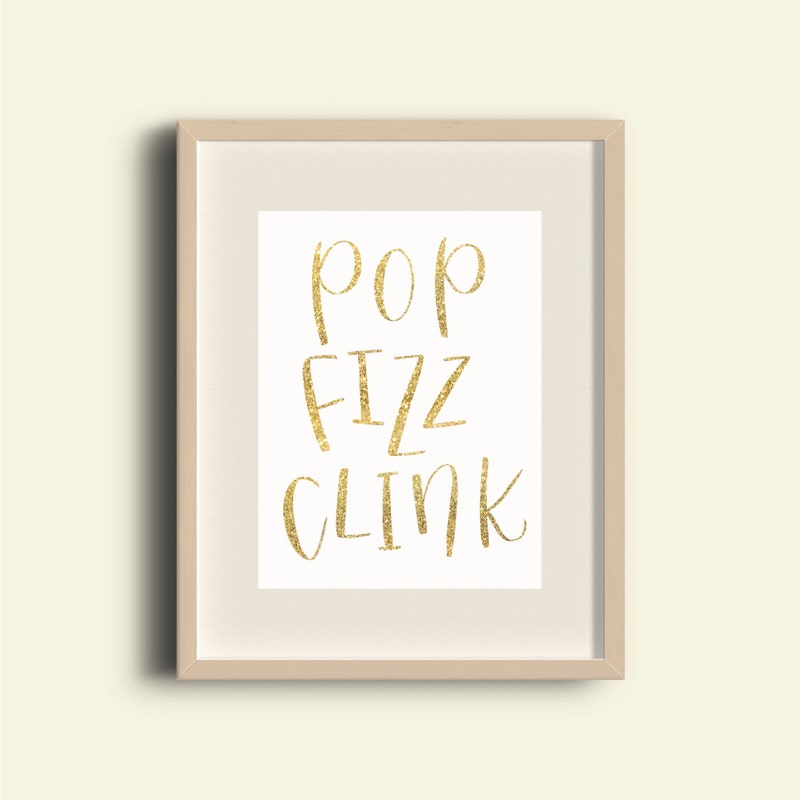 Pop Fizz Clink Sign - Etsy