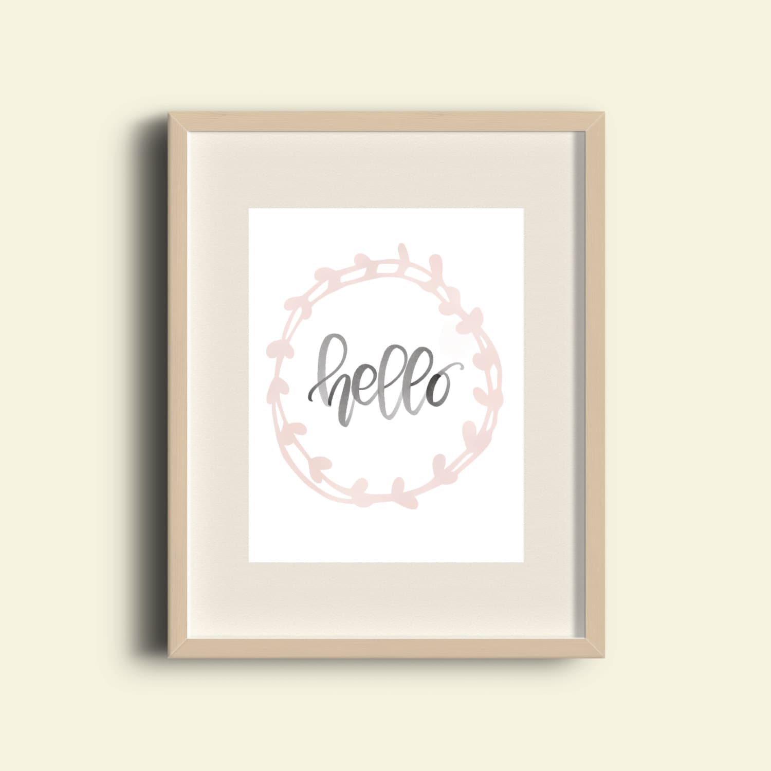 Instant Download Hello Printable Hello Sign Guest Room Decor Gallery ...