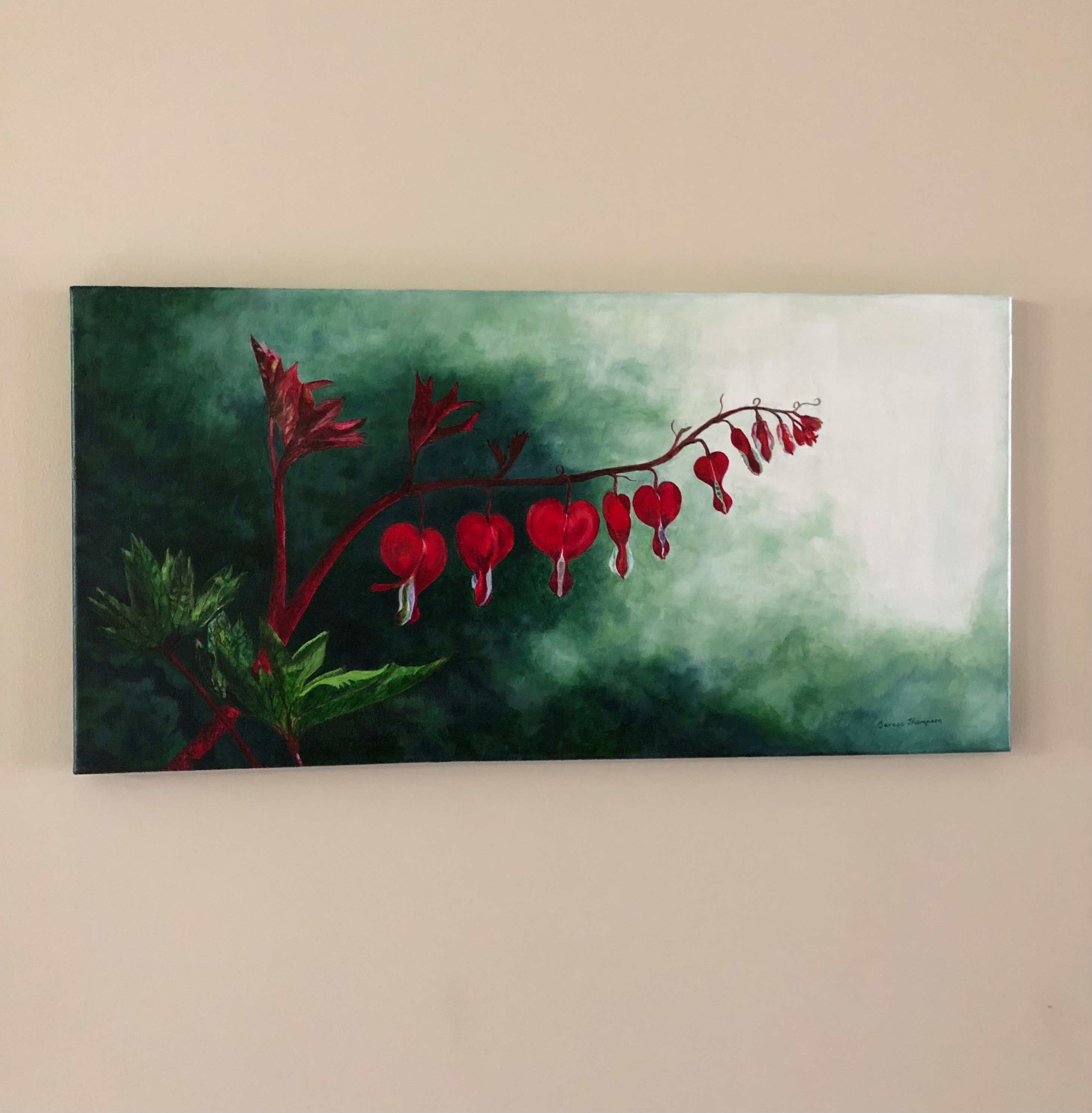 Bleeding Heart Flower Art