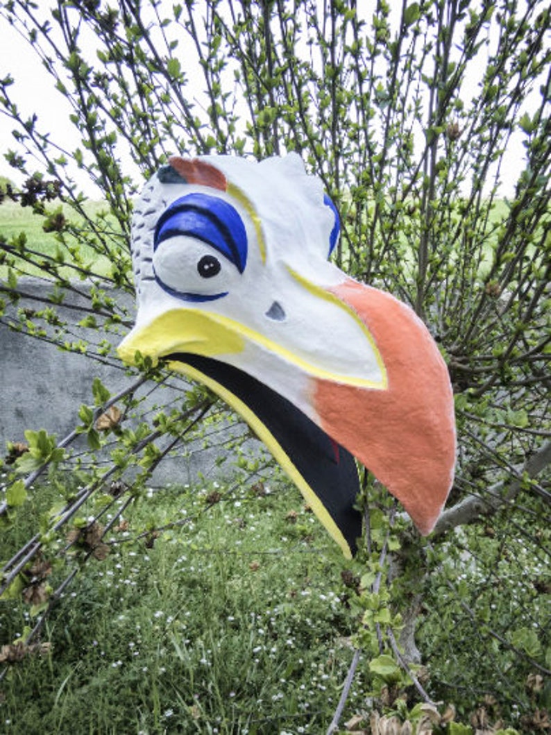 Máscara Rey León Zazu con Movimiento de Pico - Etsy México