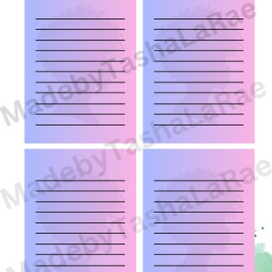 Printable 4x5 in Notepad PDF - She's a Mood Downloadable Print - Etsy