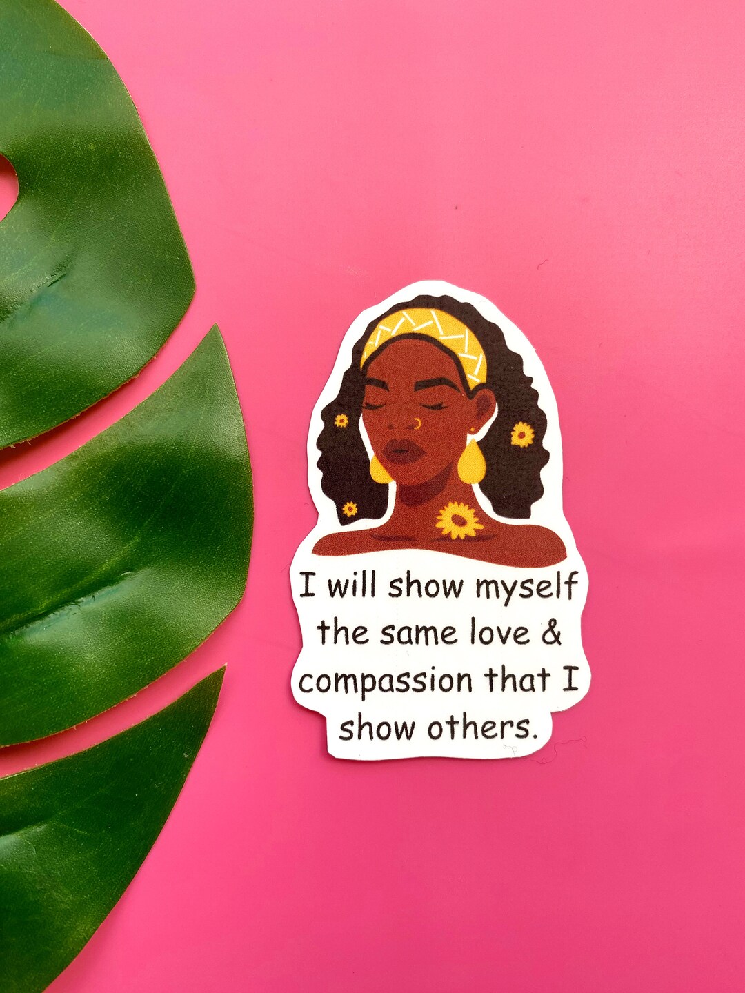 Womens Self Love and Compassion Sticker Daily Mantra Reminder - Etsy