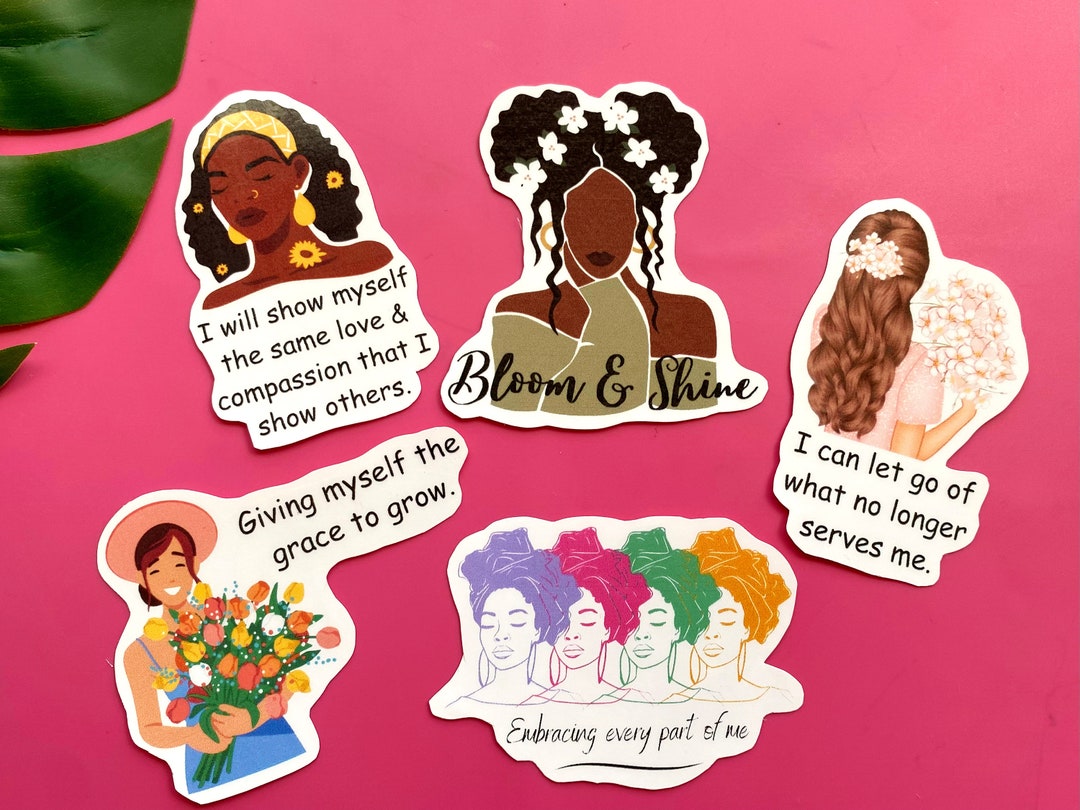 Daily Mantra & Encouragement Sticker Pack Womens Empowerment Sticker ...