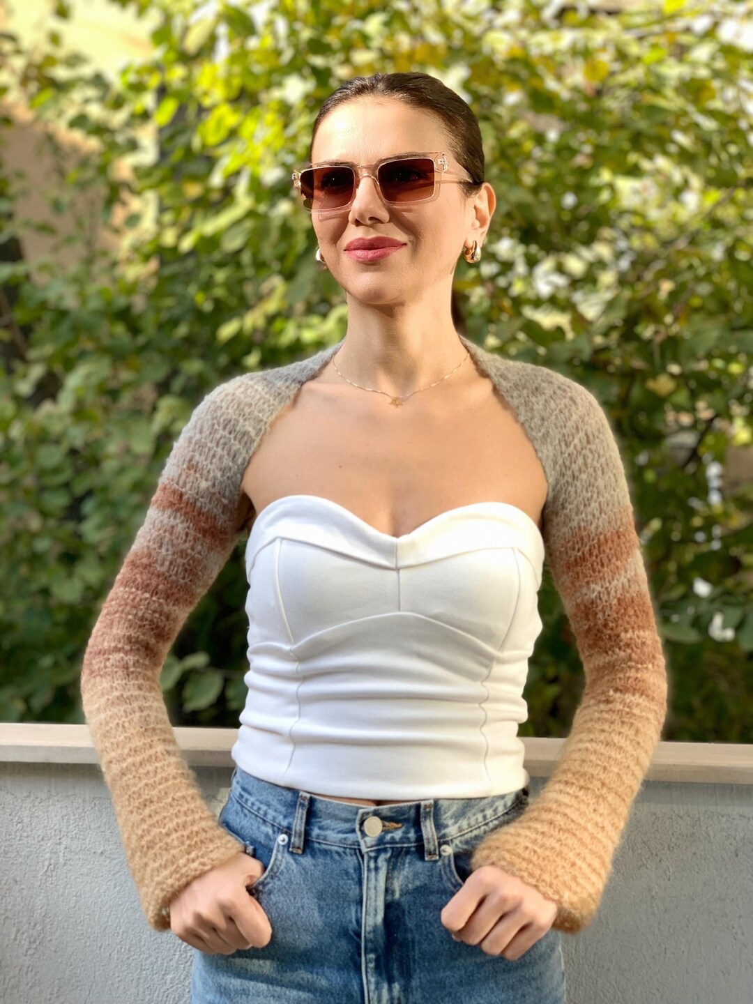 Elegant Bolero Like a Warm Hug • Bohemian Fashion • Designer Shrug ...