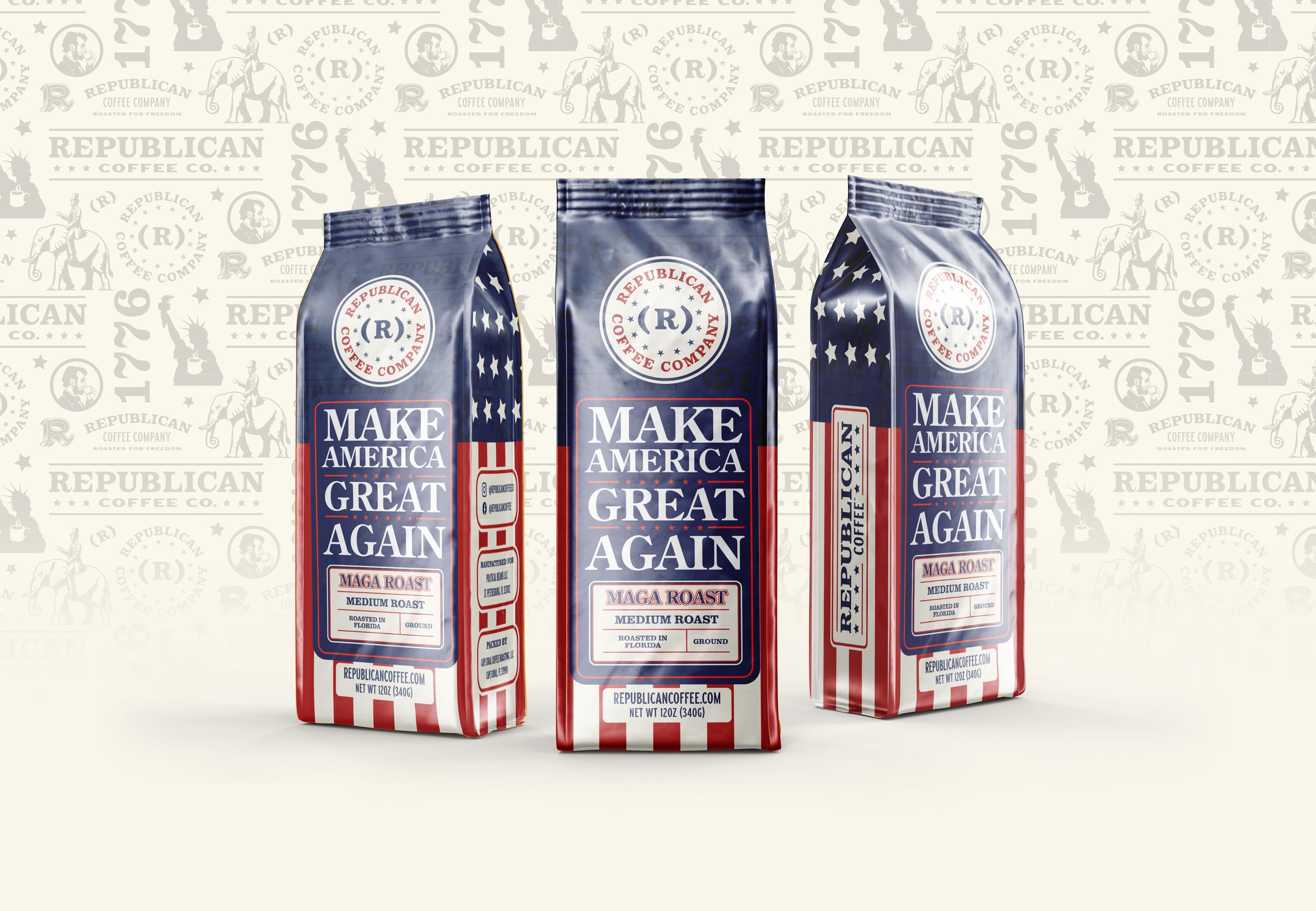 MAGA Roast Whole Bean Coffee, Medium Roast, Republican Coffee, Memorial ...