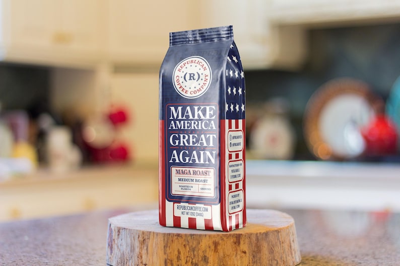 MAGA Roast Whole Bean Coffee, Medium Roast, Republican Coffee, Memorial ...
