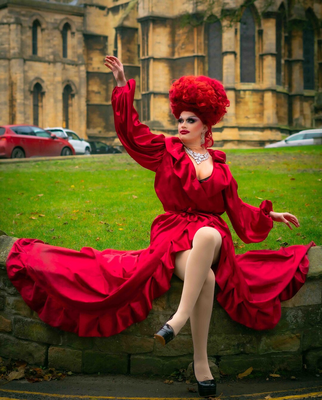 Large Collar Reveal Coat | Drag Burlesque - Etsy