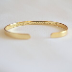 22K Gold Plated Engraved Bracelet, Graduation Gift, University Grads ...