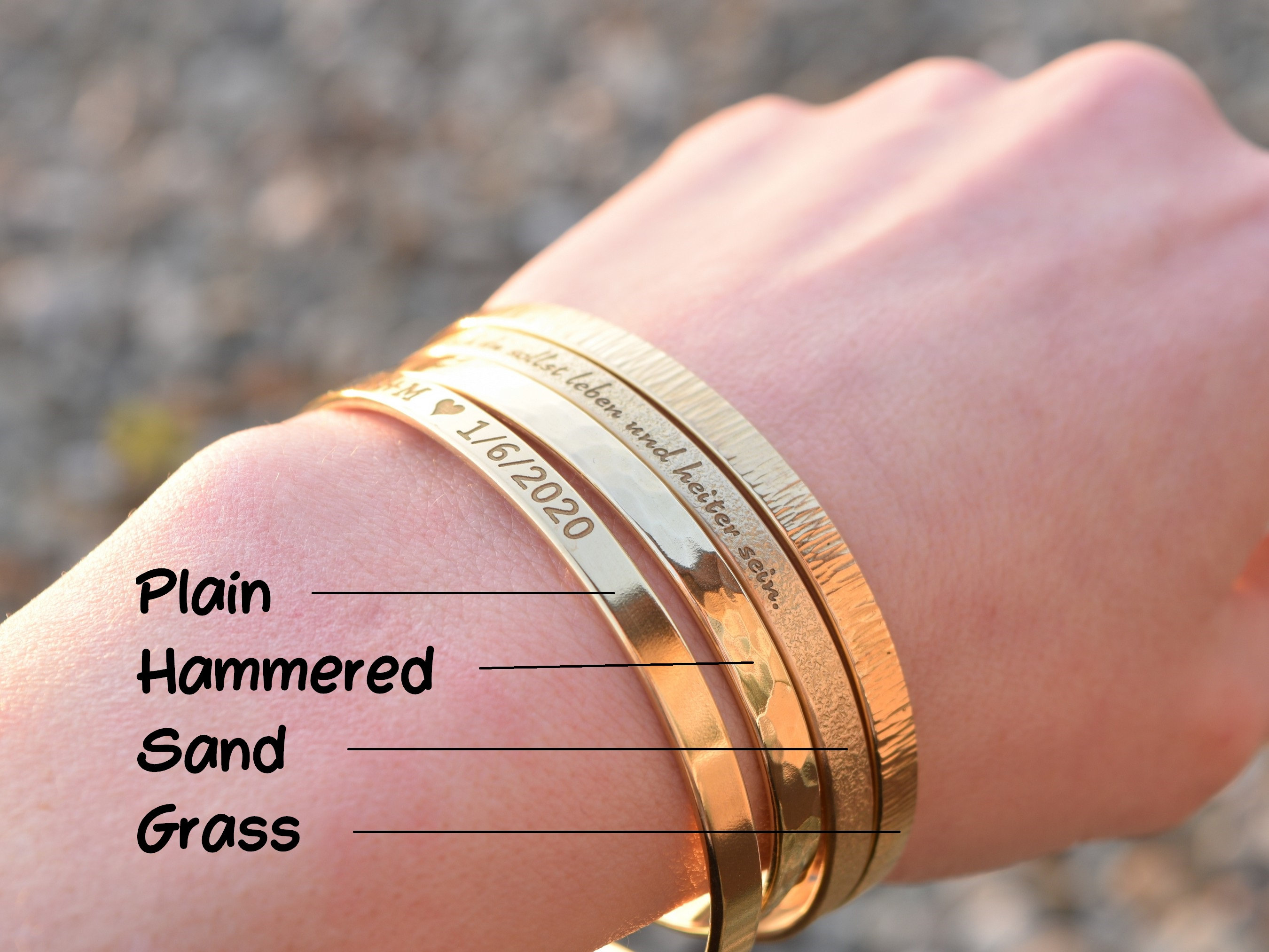 22K Gold Plated Engraved Bracelet Custom Engraving Gold Cuff | Etsy UK