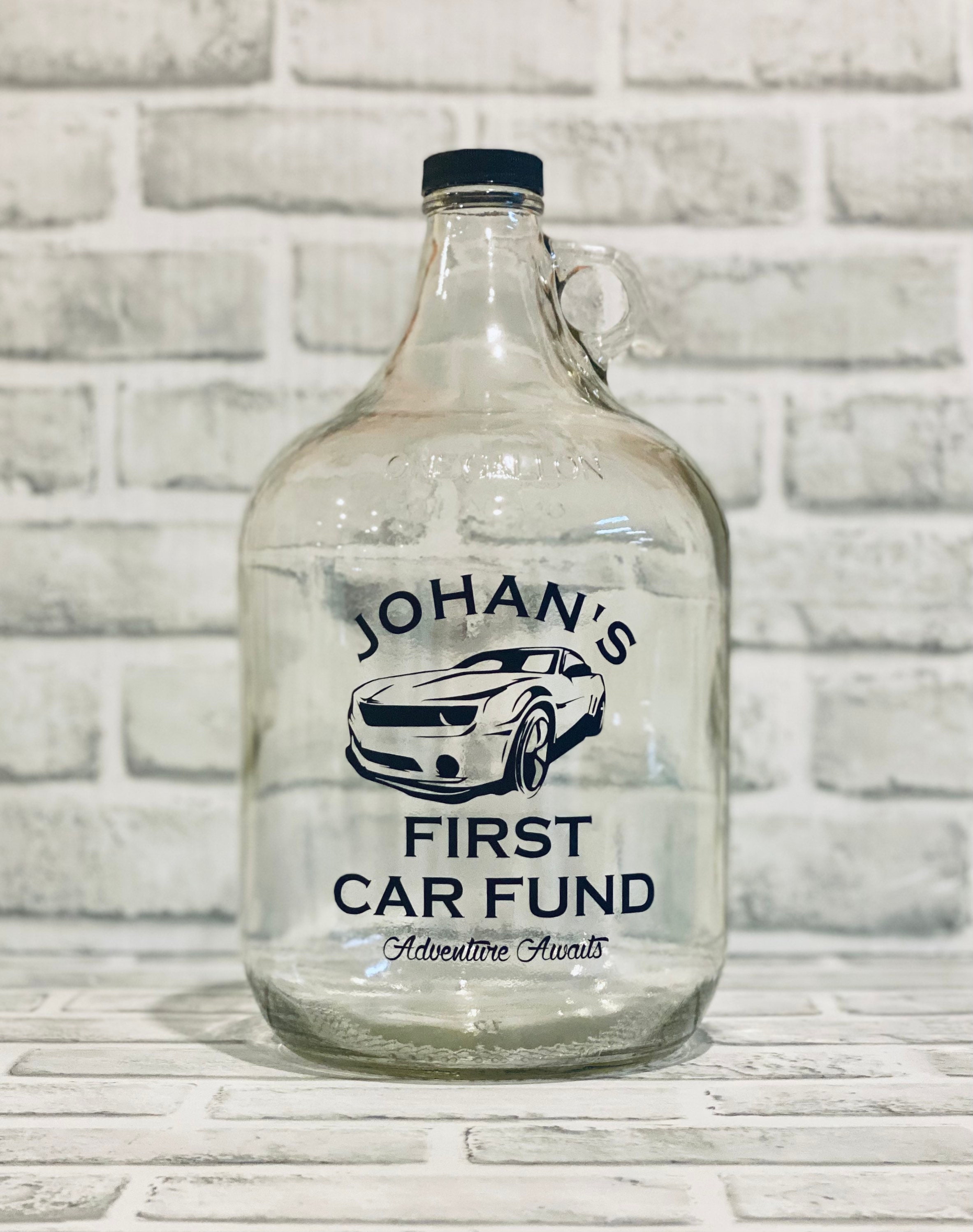 PERSONALIZED CAR FUND Savings Jar Money Jug 16th Birthday | Etsy