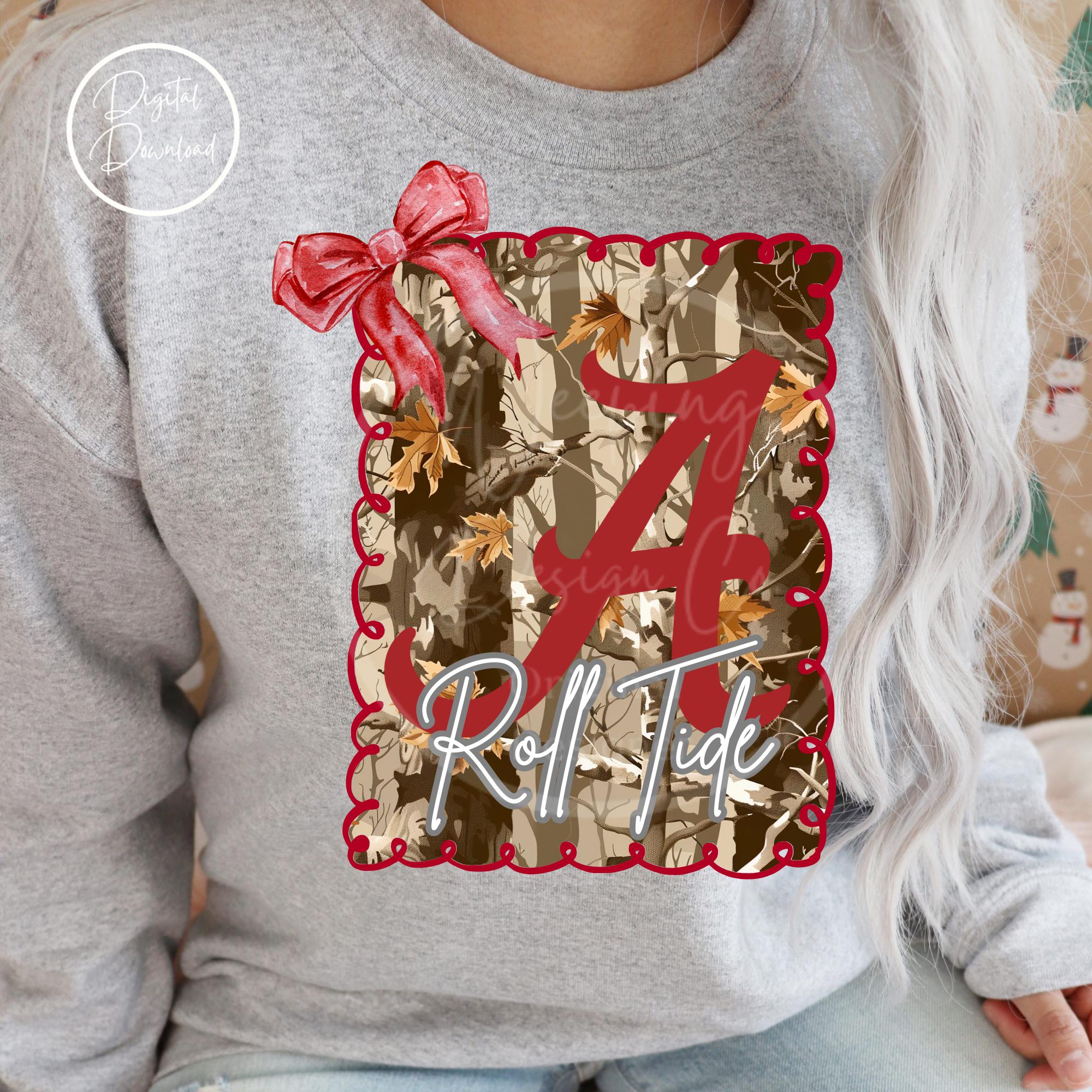 Camo Alabama Roll Tide Preppy PNG - Etsy