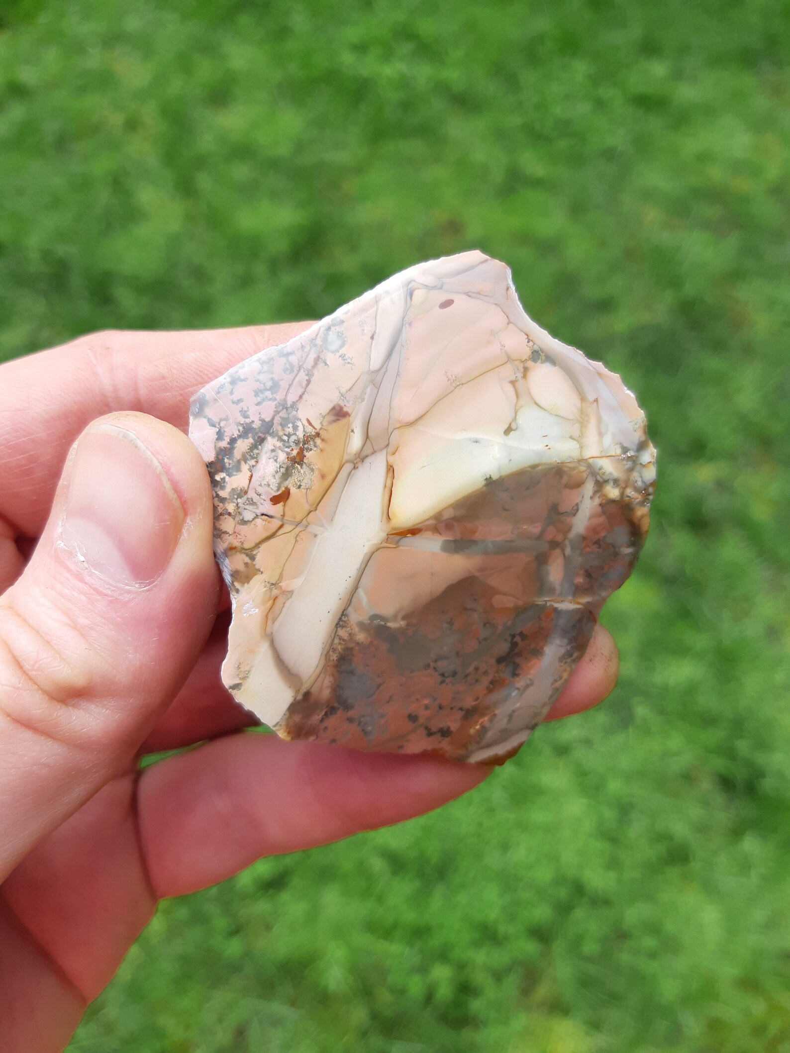 Morrisonite Jasper Polished Specimen, Faced Rough, Healing ...
