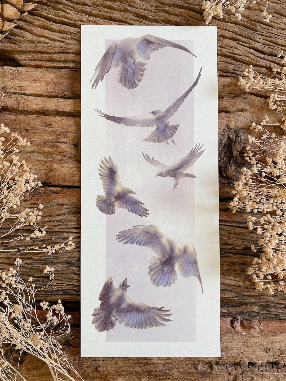 Flock of Crows - Print - Etsy