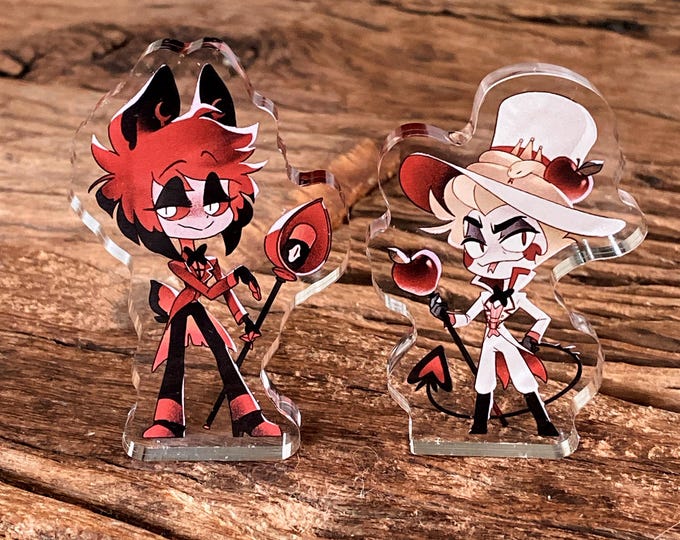 Alastor and Lucifer Standees - Etsy