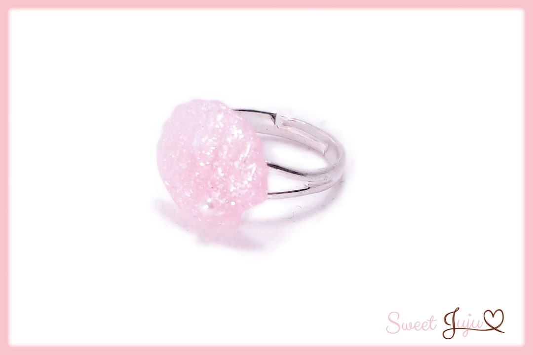Magical Mermaid Ring Glitter Resin Seashell Pearl Ring Kawaii Fairy Kei ...