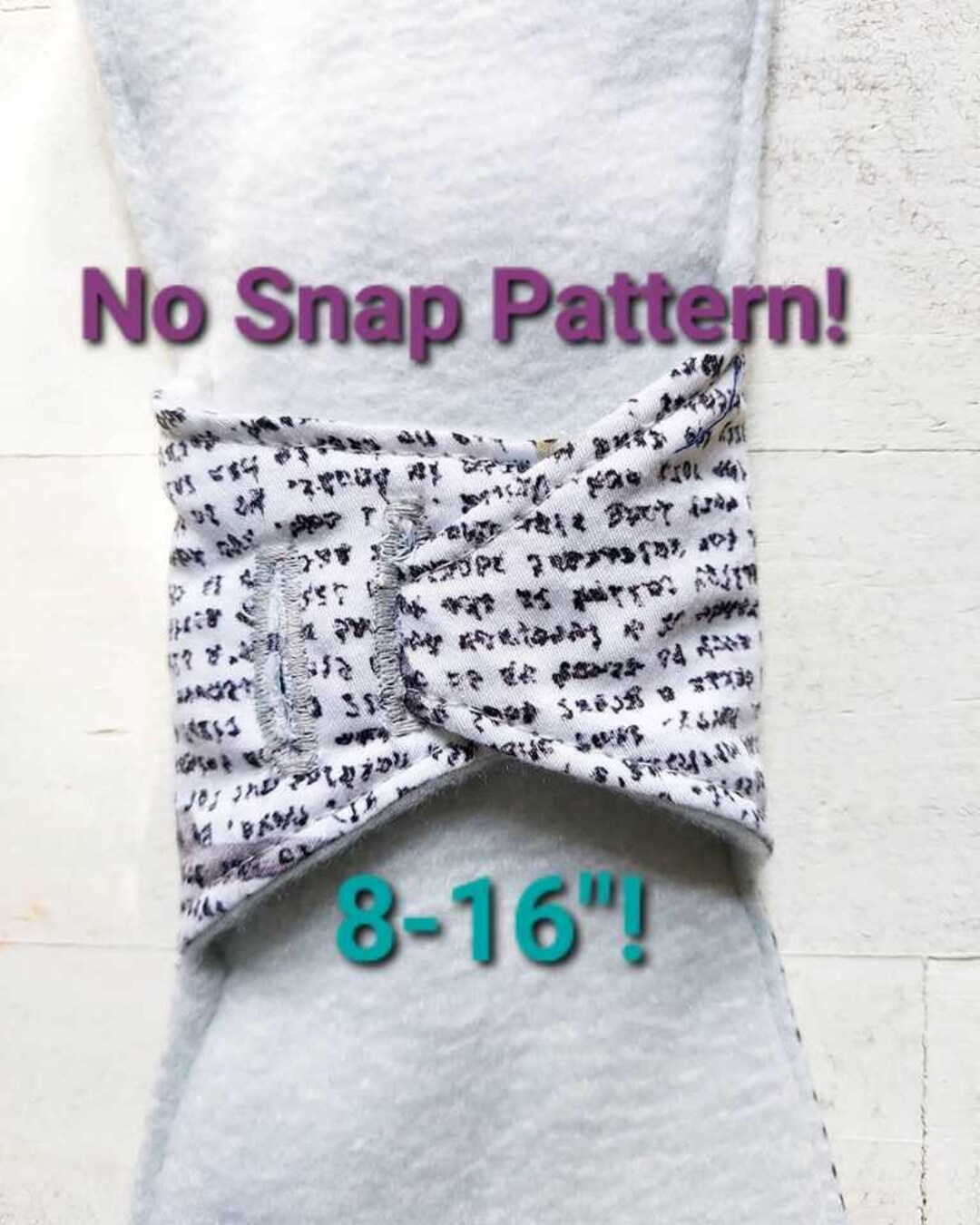 No Snap Cloth Pad Pattern! 8-16" - Etsy