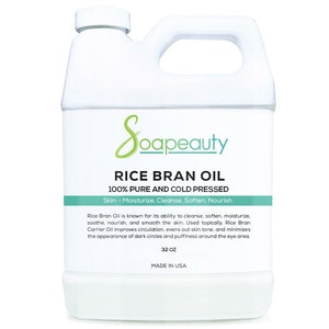 RICE BRAN Oil Cold Pressed 100% Pure Natural 32 OZ - Etsy