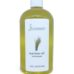 RICE BRAN Oil Cold Pressed 100% Pure Natural 16 OZ - Etsy