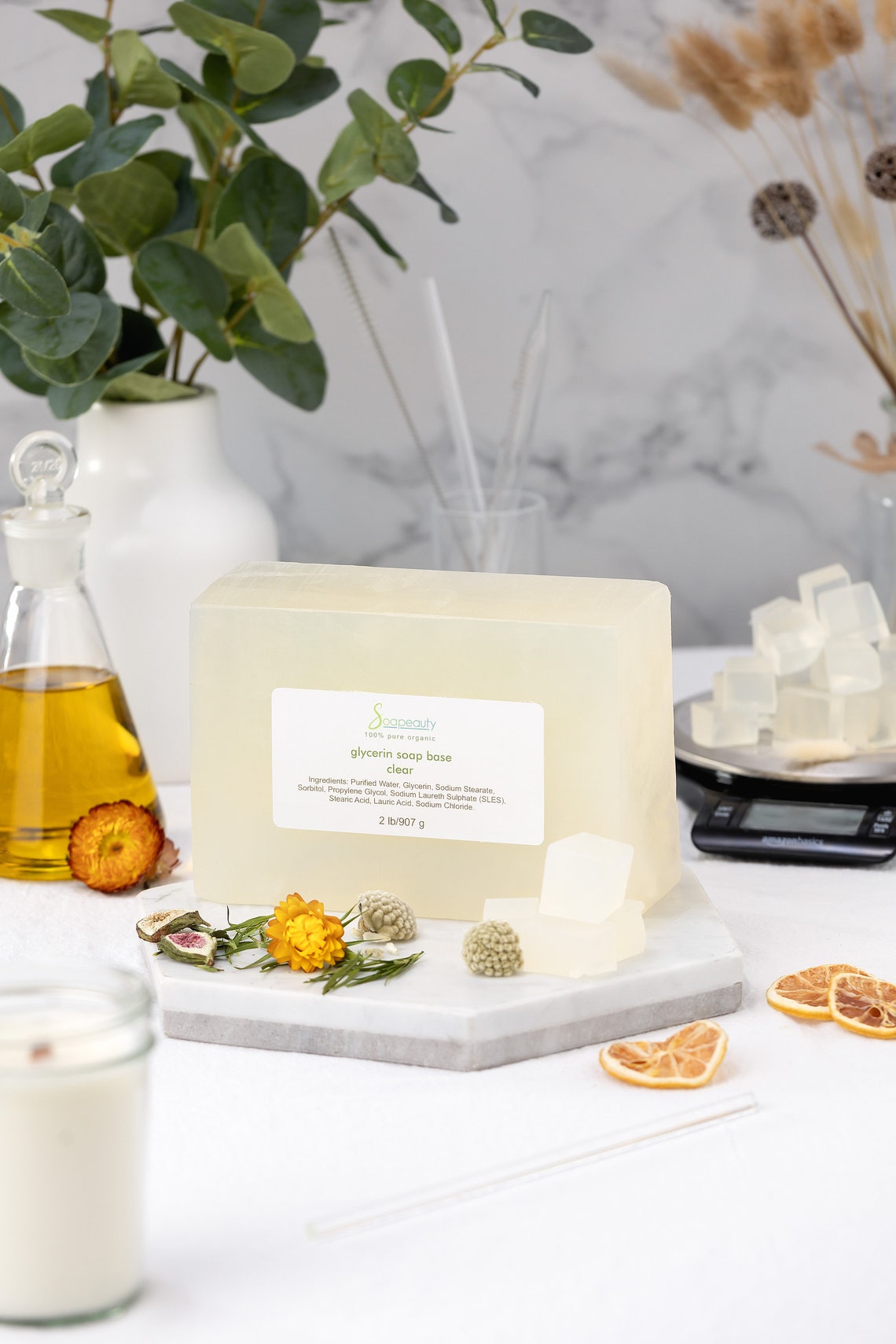 CLEAR Glycerin Melt Pour SOAP BASE Detergent Free Natural - Etsy