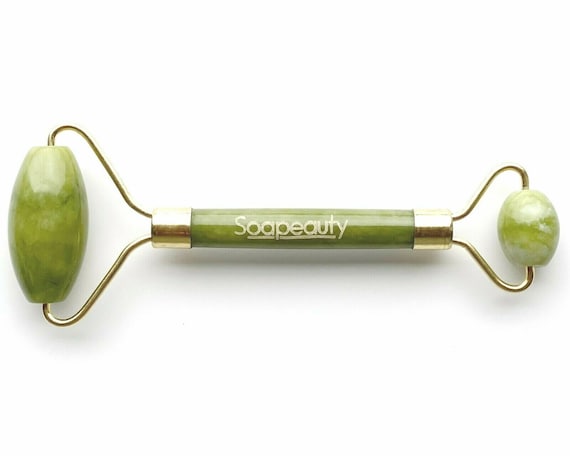 Jade Facial Roller Dual Action Face Massager 100% Natural Jade - Etsy
