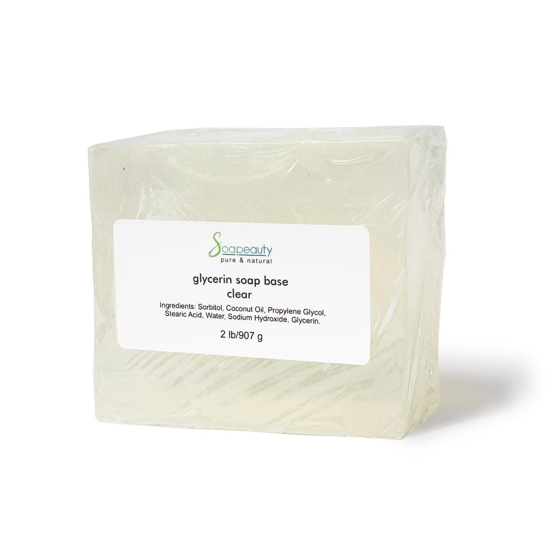 CLEAR Glycerin Melt Pour SOAP BASE Detergent Free Natural 2 Lbs - Etsy