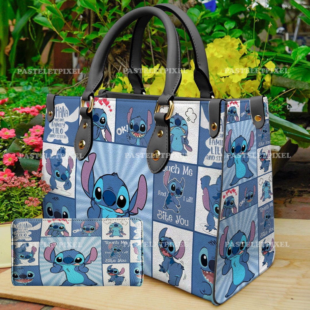 Stitch Lilo and Stitch Cartoon Leather Bag Handbag,stitch Lover's ...