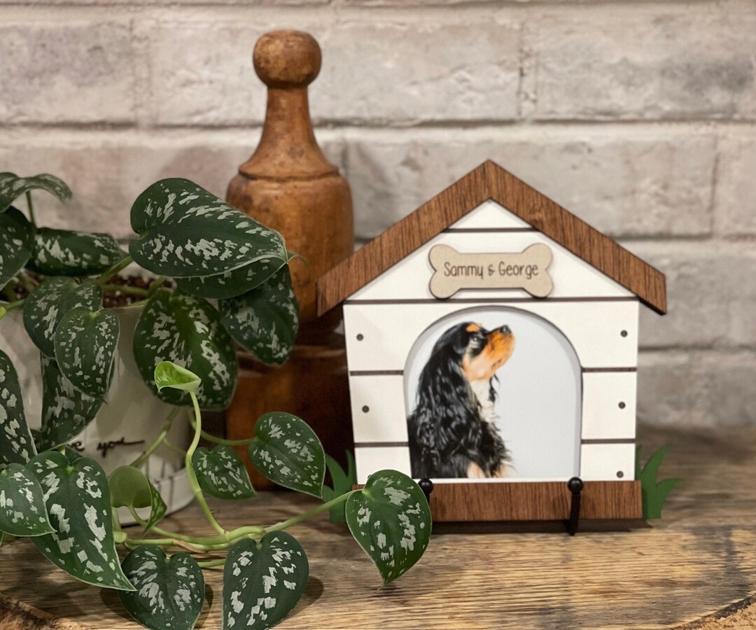 Dog House Picture Frame, Pet Lover Gift, New Puppy Picture Frame, Dog ...