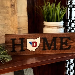 Dayton Flyers Wood Sign, Gift for Dayton Ohio Fan, Ohio Home Decor ...