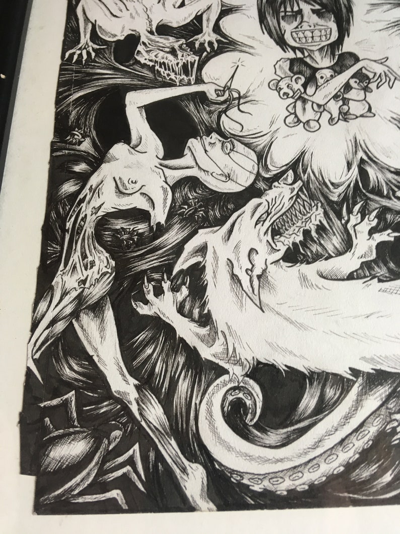 Nightmares. Original Pen and Ink Artwork - Etsy
