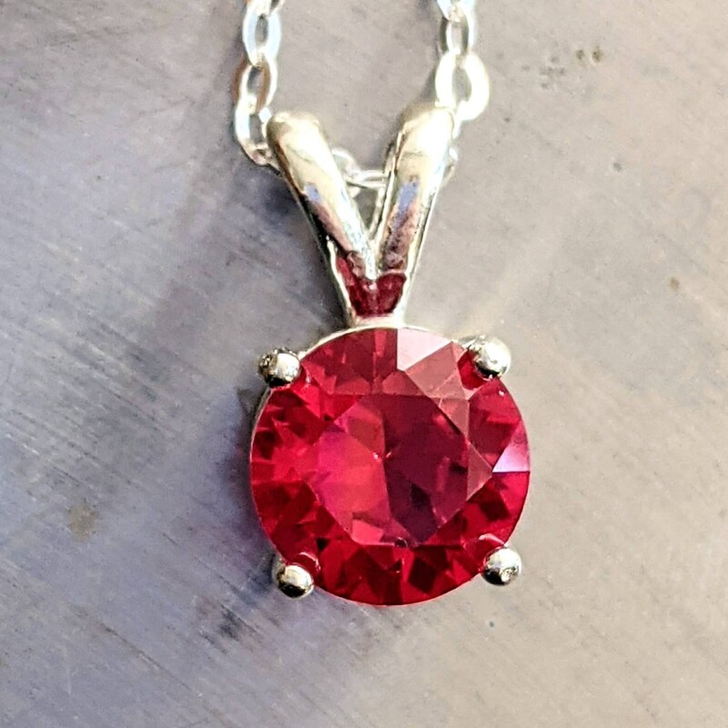 Real Ruby Necklace - Etsy