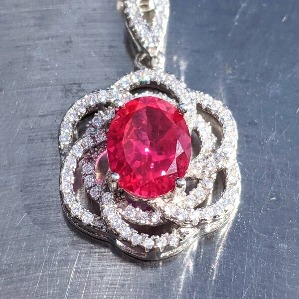 Ruby Pendant - Etsy