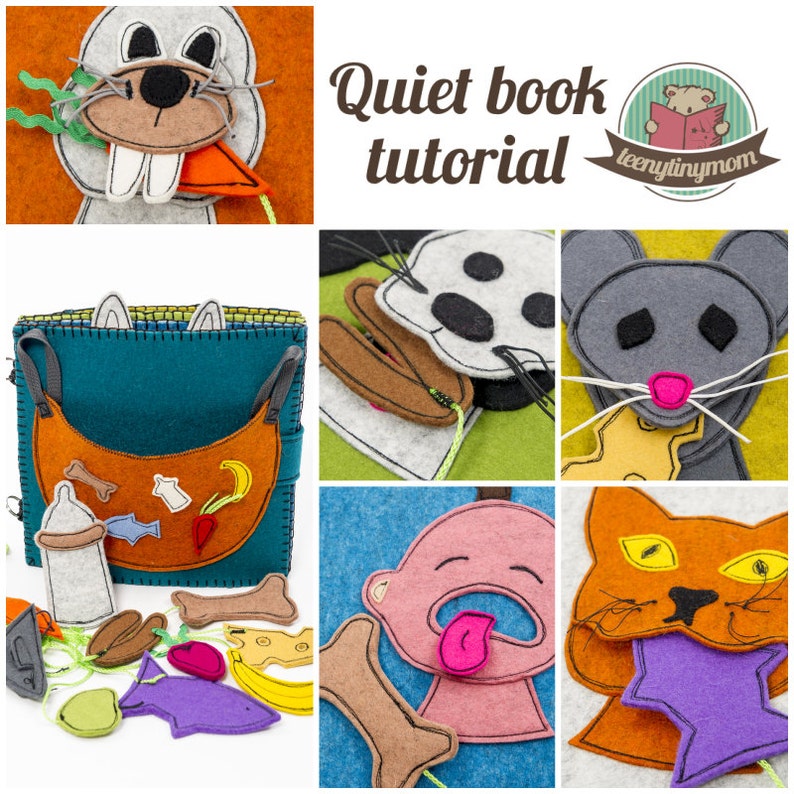 Funny Quiet book for toddler Activity book pattern pdf - Etsy.de