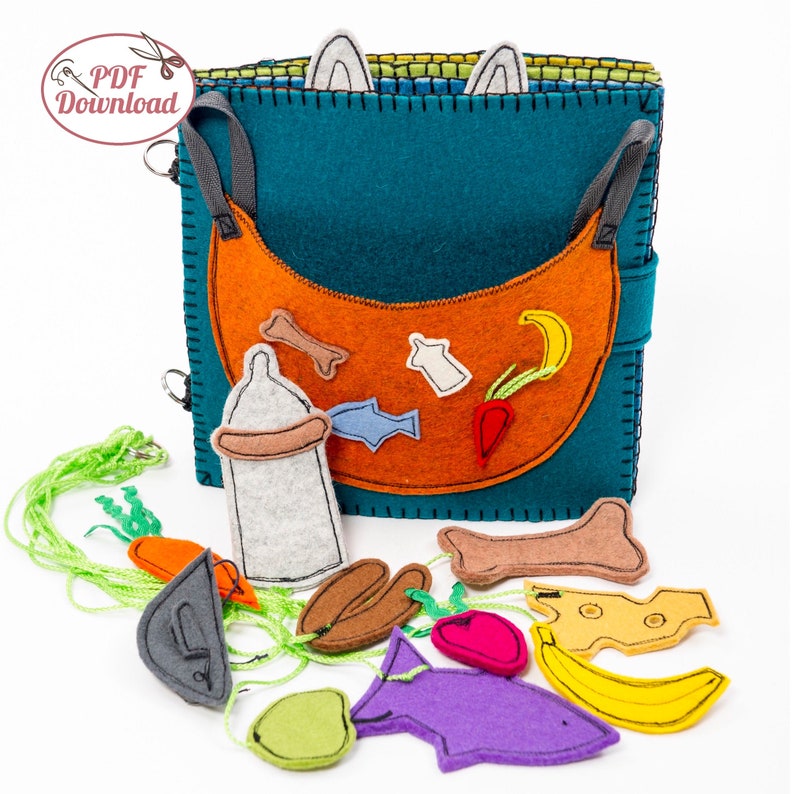 Funny Quiet book for toddler Activity book pattern pdf - Etsy.de