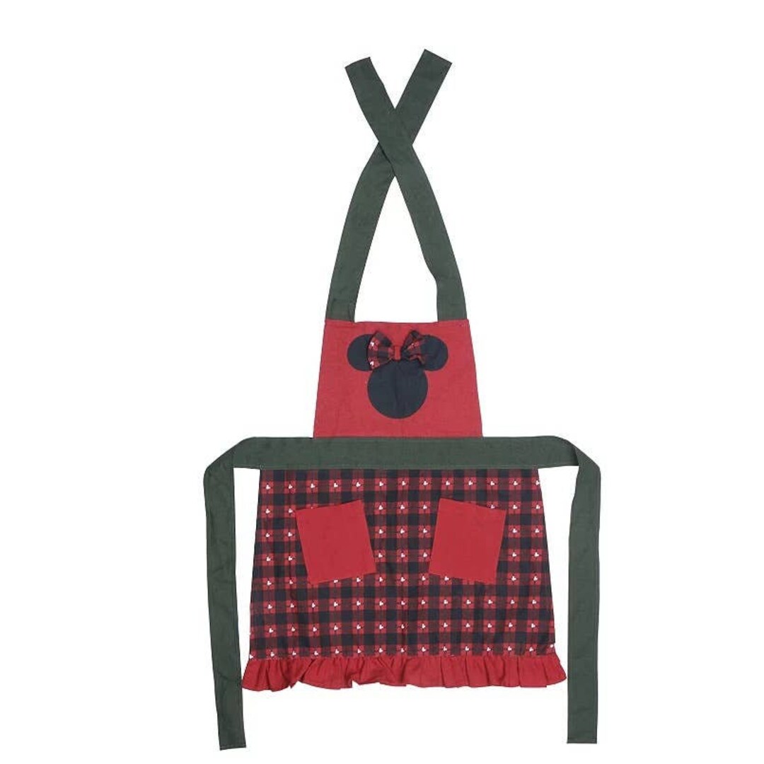 Minnie Mouse Apron Kids Disney Chef Cook Red Black Mickey - Etsy