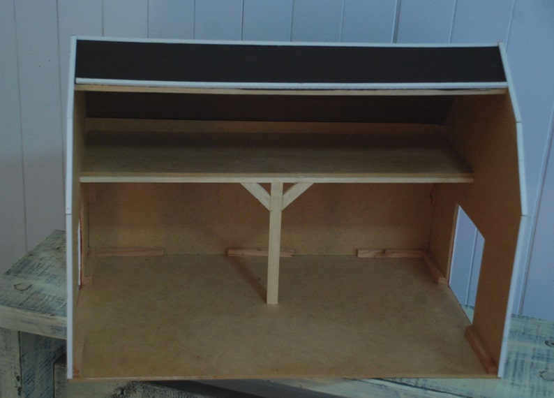 Red Toy Barn With Hay Loft Pretend Farm Play House Boy | Etsy