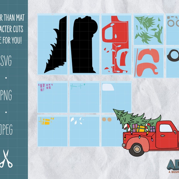 Larger Than Mat Svg - Etsy