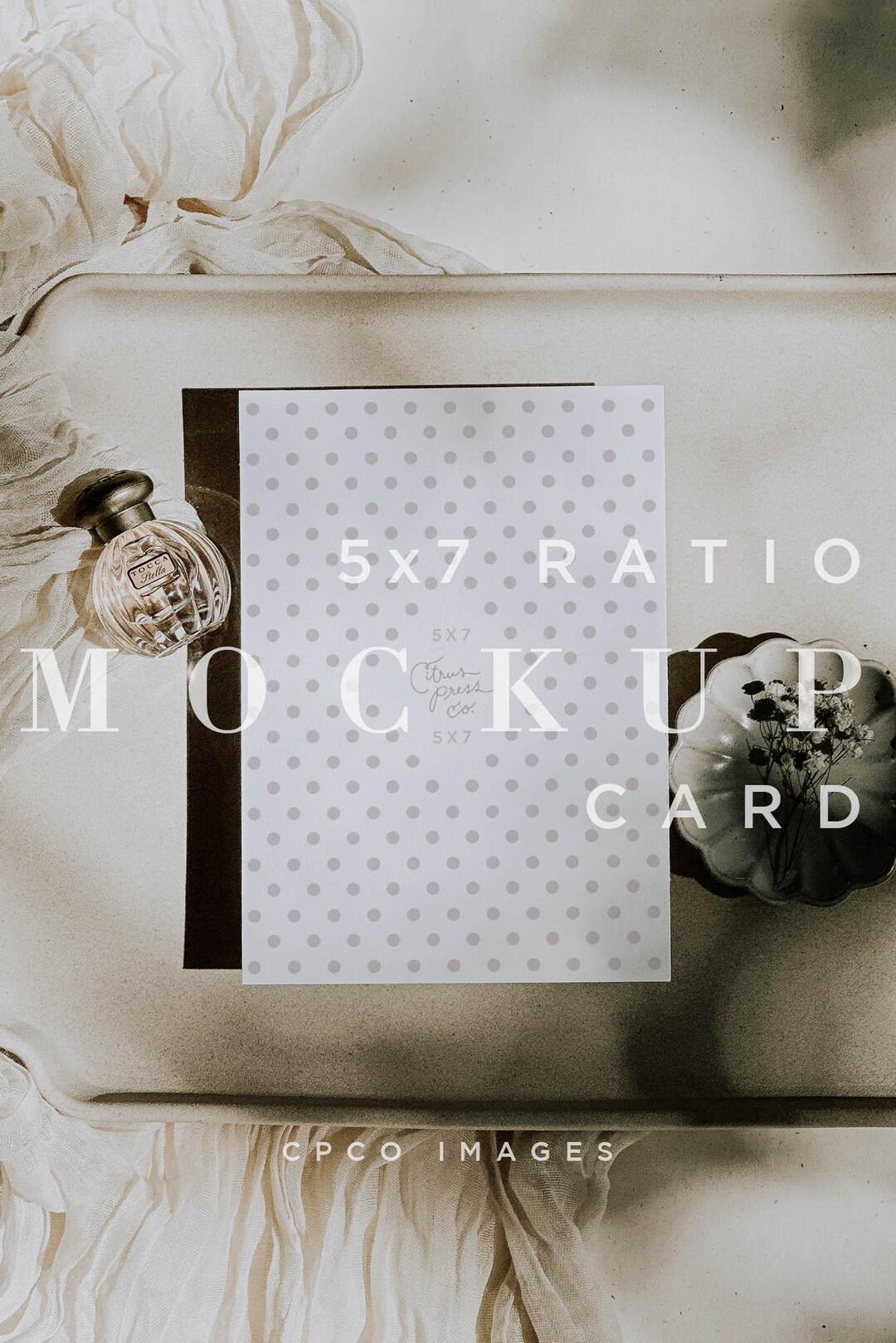 Invitation Card Mockup Suite 5x7 Card Mock up Neutral Wedding ...