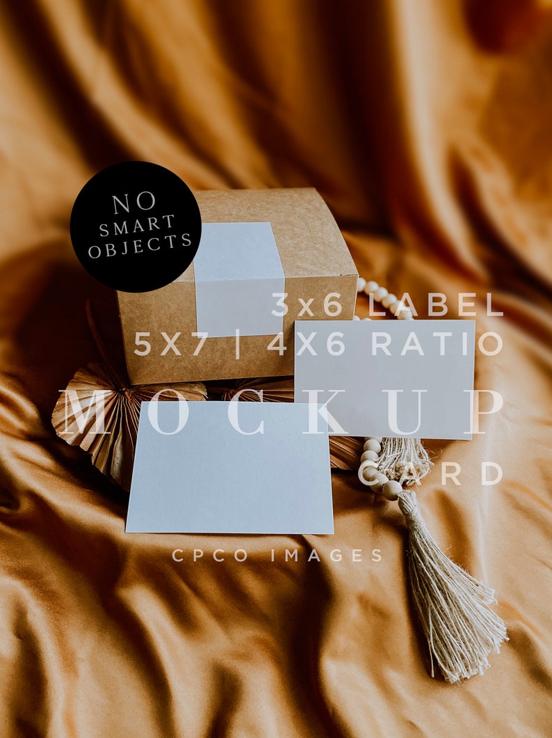 BUNDLE Neutral Package Label Mockup Card Mock Up Minimal - Etsy