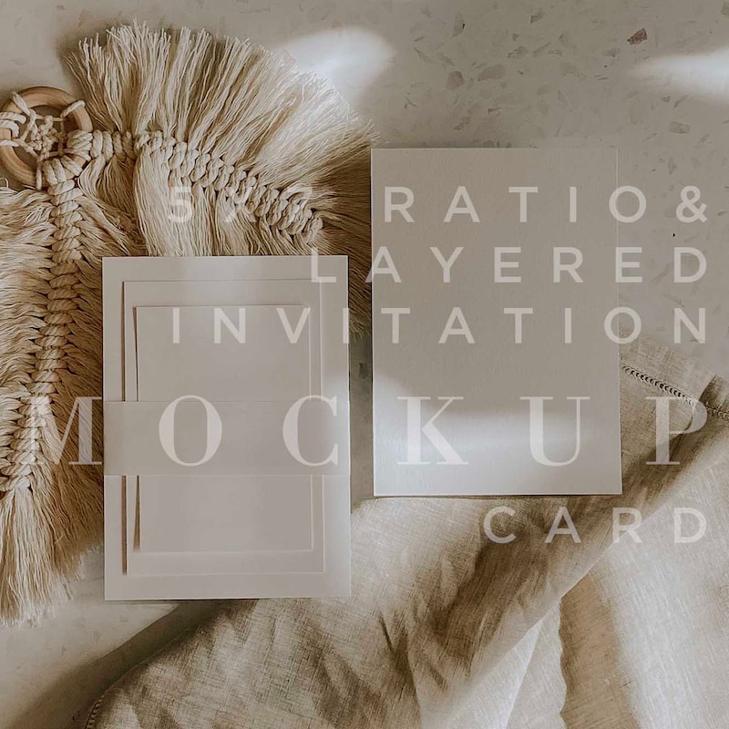 Layered Invitations - Etsy