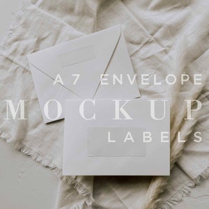 Address Sticker Label Envelope Mockup, Digital Download, Wedding ...