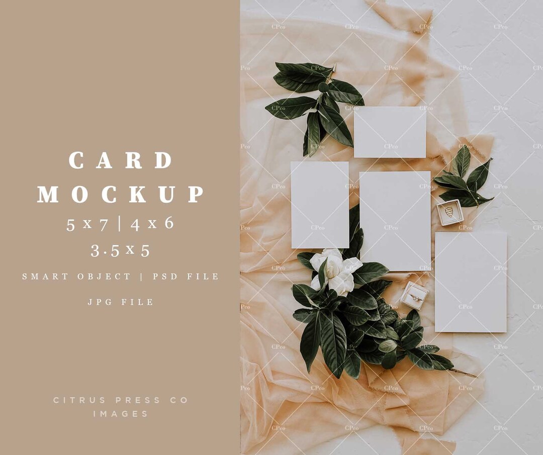 Invitation Suite Mockup, Wedding Invite Layout, Instant Download, 5x7 ...