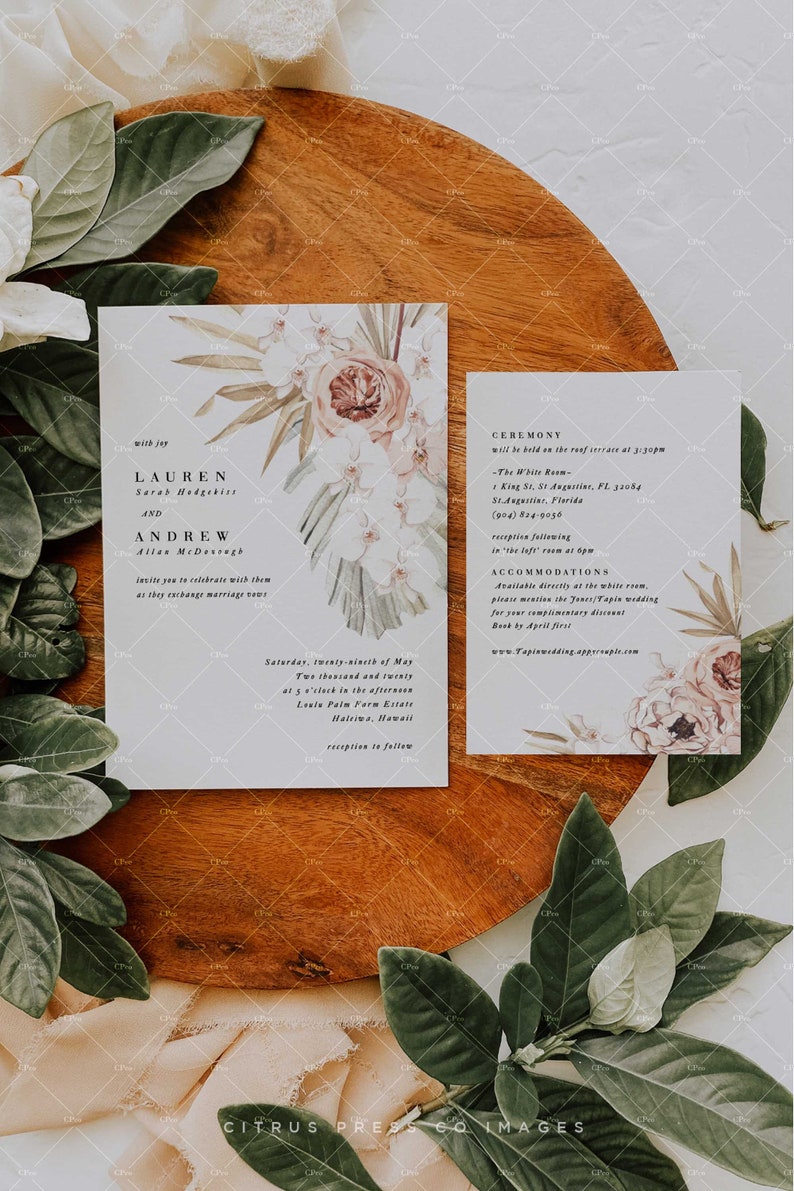 Wedding Invitation Mockup Card Mock Up Instant Download | Etsy