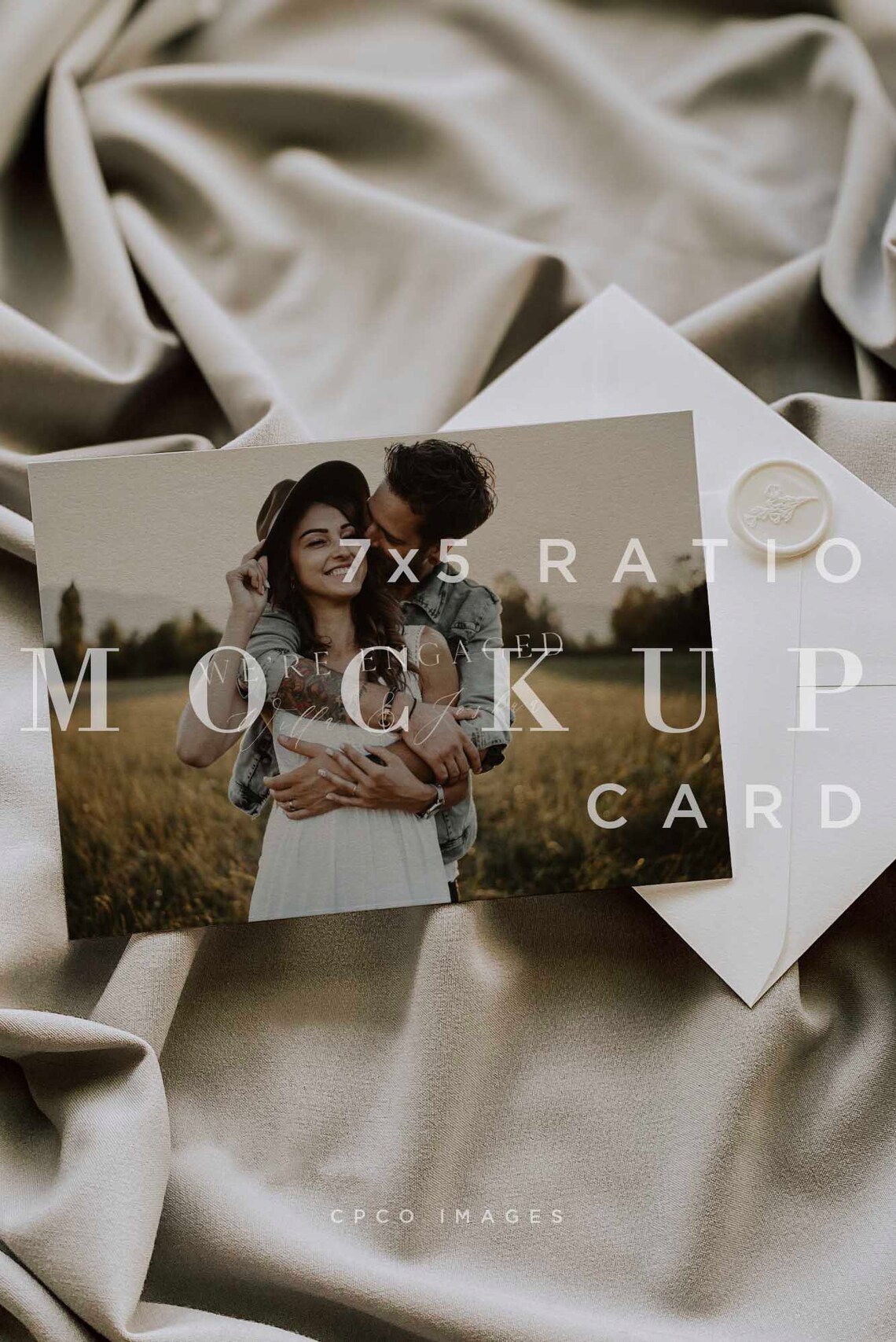 Invitation Card Mockup Singlea7 7x5 Card Wedding Card - Etsy