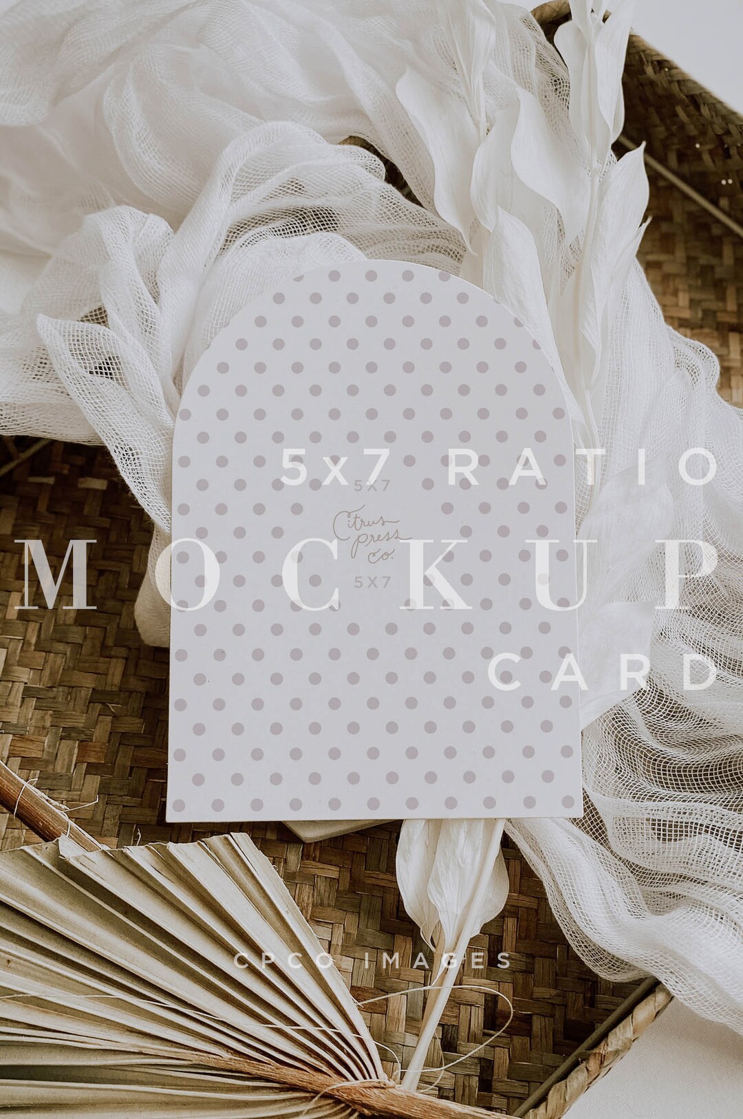 Arch Neutral Invitation Mockup, 5x7 Arch, Boho Wedding Mock Up, Digital ...