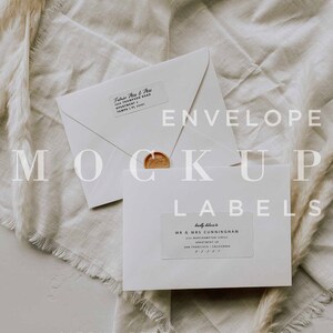 Address Label Envelope Mockup, Digital Download, Wedding Envelope Card ...
