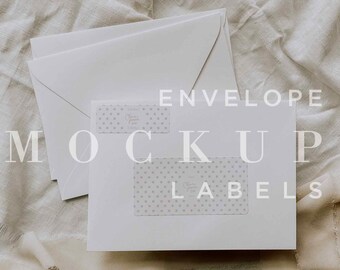 Address Label Envelope Mockup, Digital Download, Wedding Envelope Card ...
