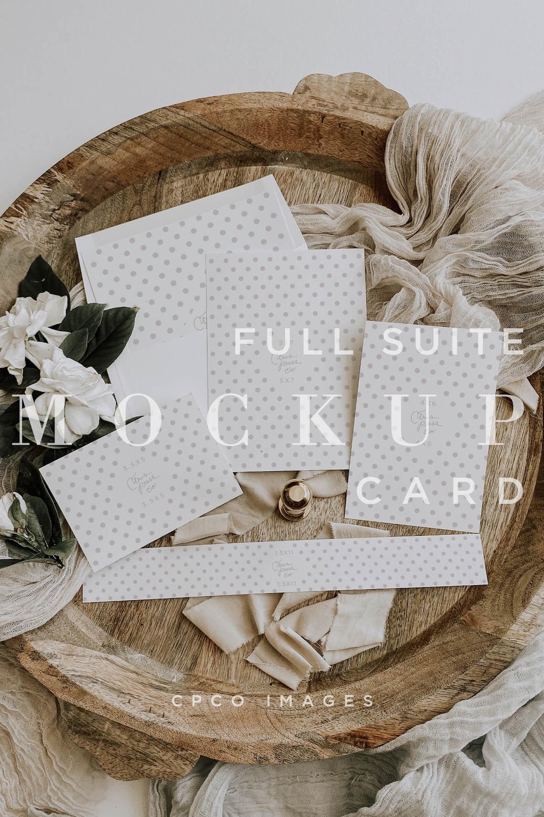 Romantic Wedding Invitation Suite Mockup Envelope Liner Belly Band RSVP ...
