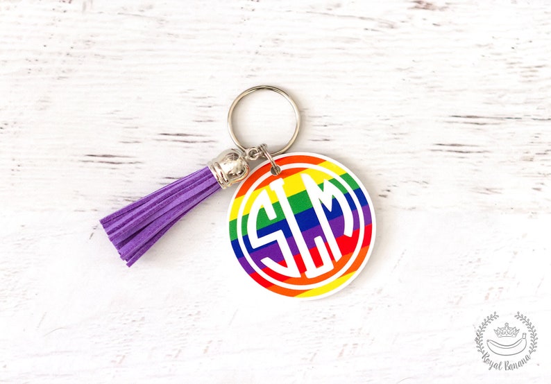 Pride Lgbtq Flag Key Chain Gay Pride Rainbow Keychain Etsy